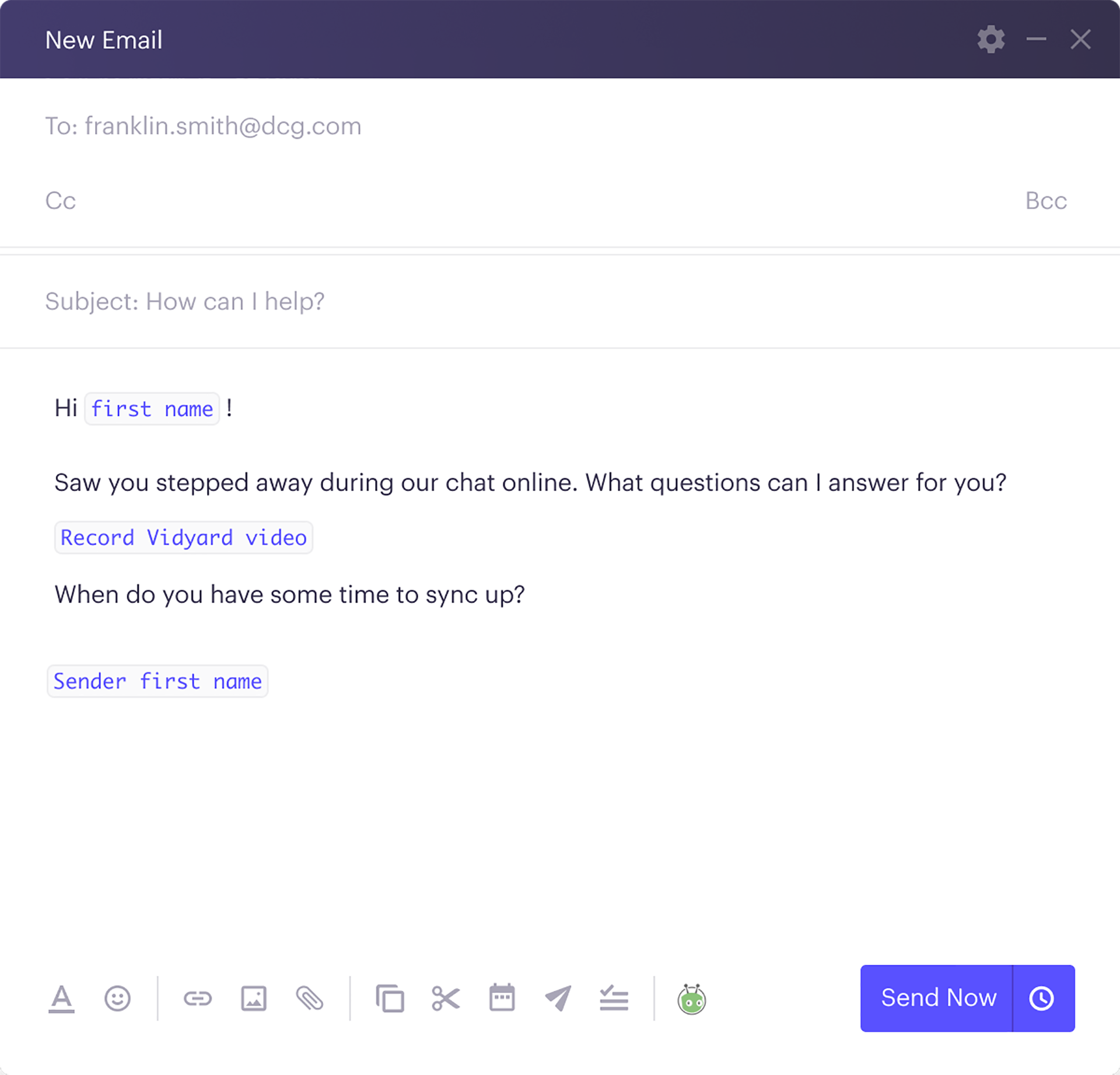 Send Video in Outreach Integration - Vidyard